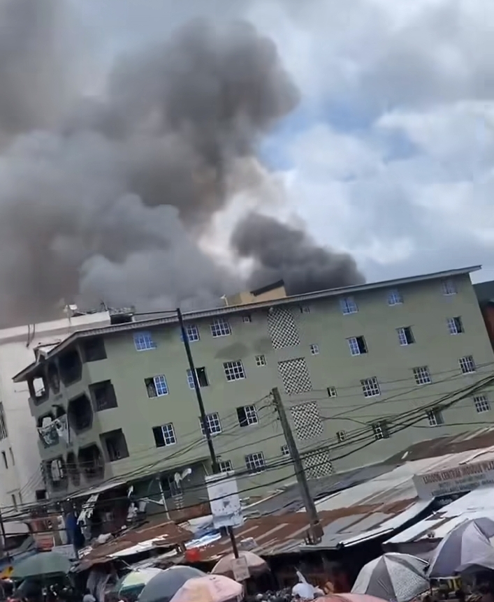 Generator explosion causes fire at Lagos Market | Newspeakonline